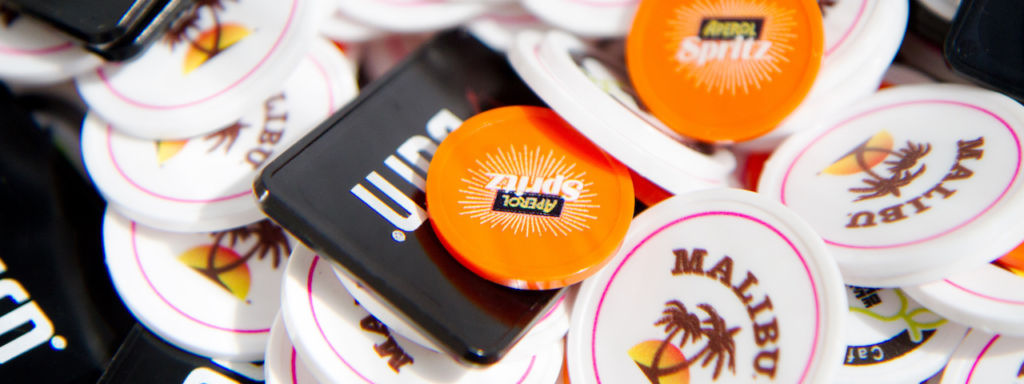 Colored Plastic Tokens Printed in Full Colour - Akorbel supplier and ...